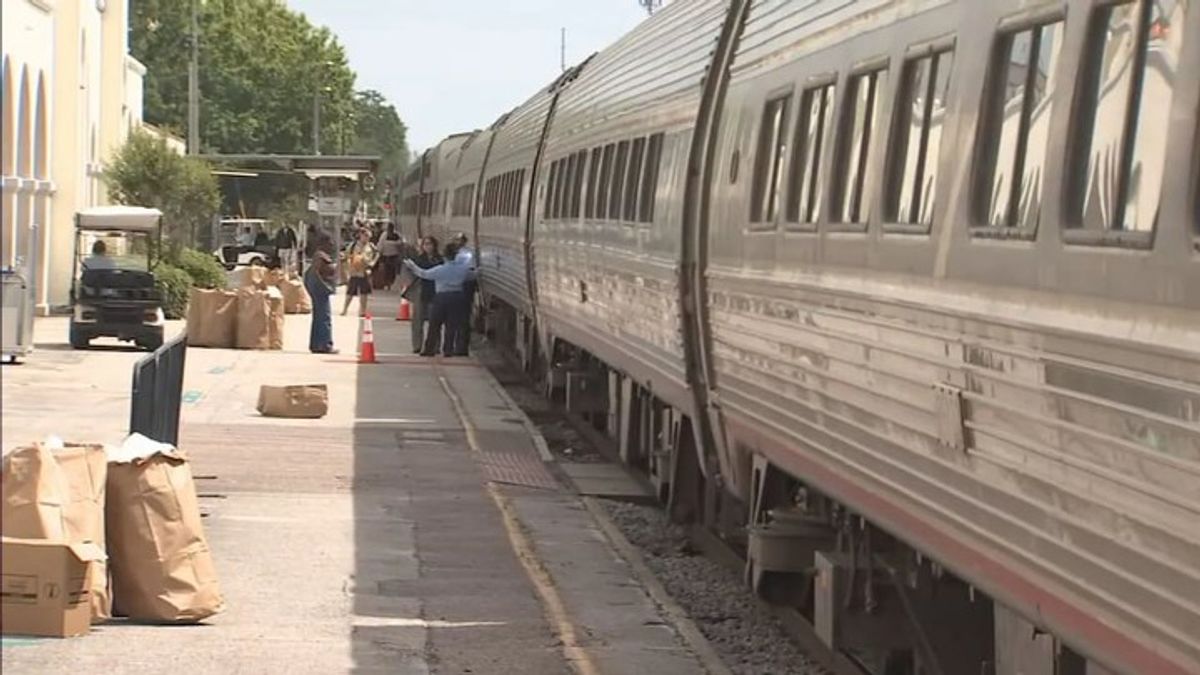 Amtrak passengers wait hours for cars to unload after fire cancels ...