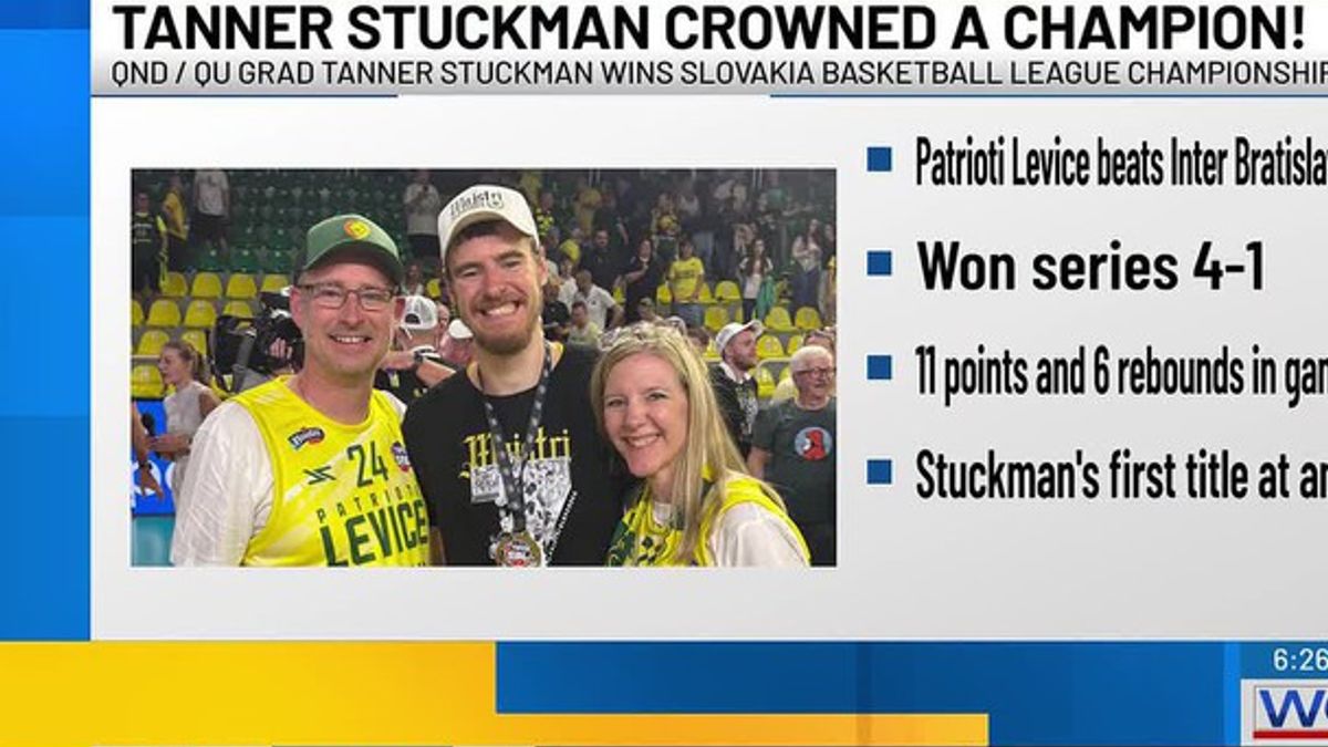Quincy’s Tanner Stuckman wins Slovakia league championship with ...