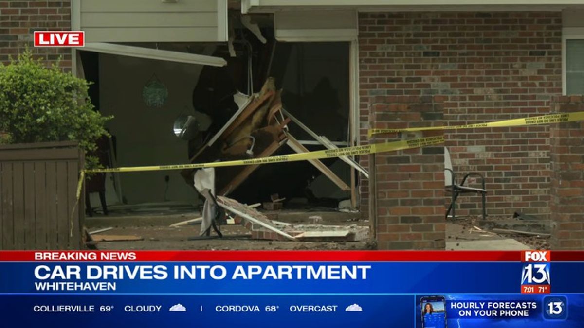 Driver slams car into Whitehaven apartment building | Haystack News