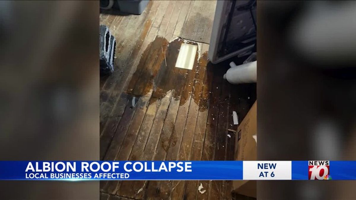 Former Albion business owner says long-standing roof issues led to shop ...