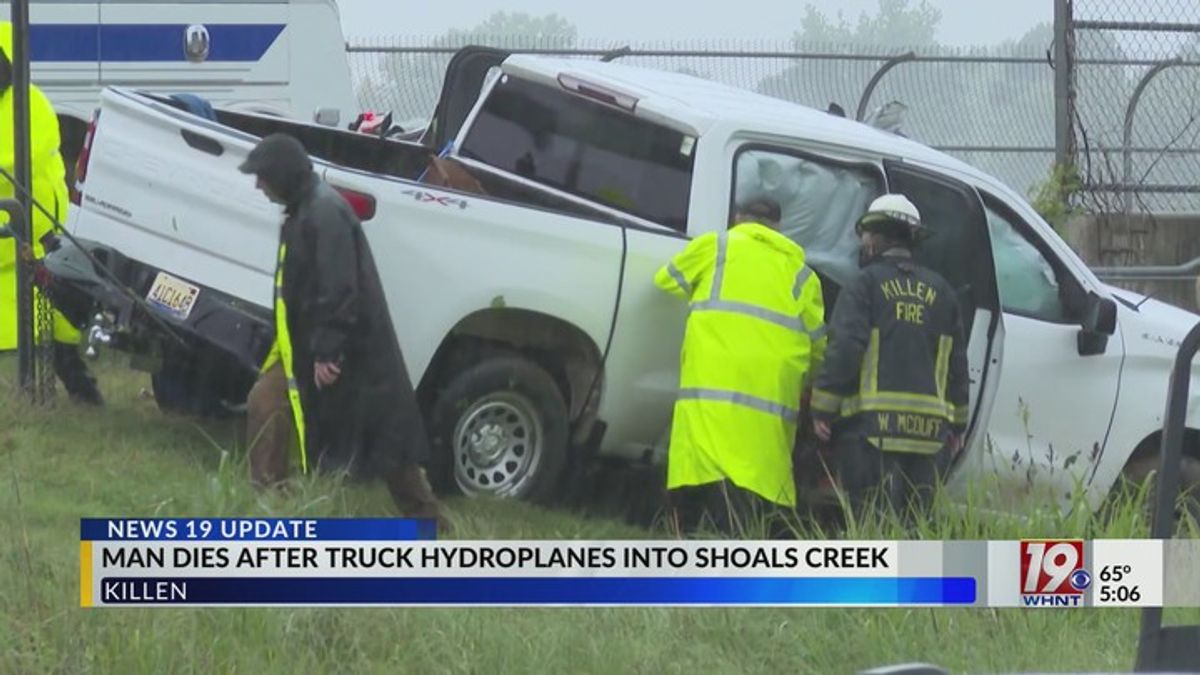 Man Dies After Truck Hydroplanes into Shoals Creek | May 6, 2026 ...