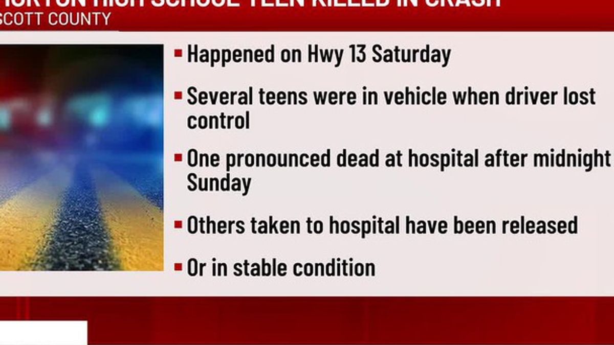 Morton High School teen killed in crash | Haystack News