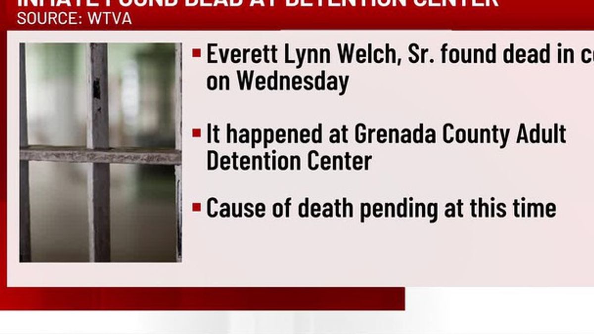 Inmate found dead at Grenada County jail | Haystack News