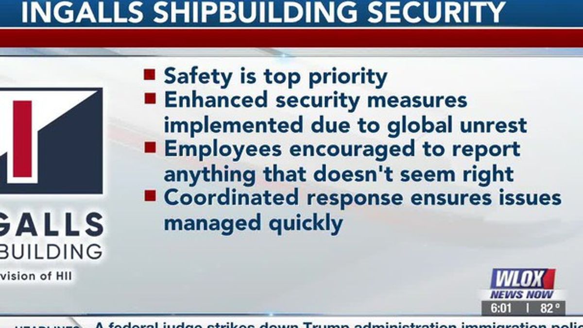 Man arrested after threat reported at Ingalls Shipbuilding, Pascagoula ...