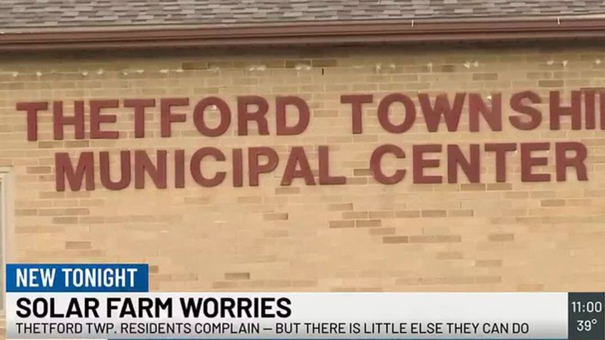 Thetford Twp. residents worried about solar farm | Haystack News