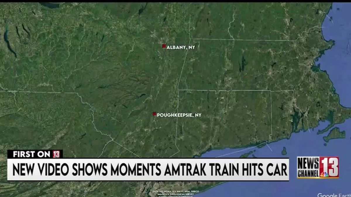 New video shows moments Amtrak train hits car | Haystack News