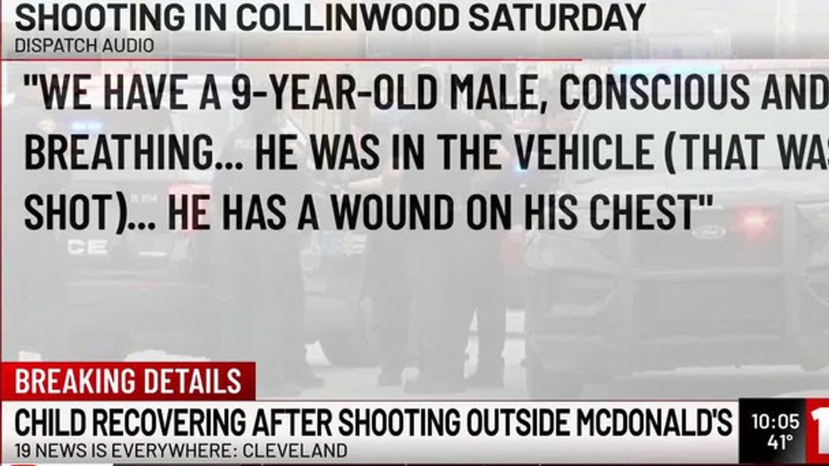 9-year-old grazed by stray bullet on way to beach in Cleveland shooting ...