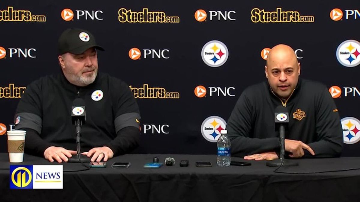 Steelers GM Omar Khan, Head Coach Mike McCarthy hold news conference ...
