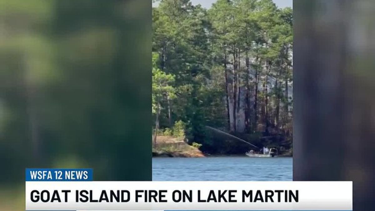 Goat Island on Lake Martin catches fire | Haystack News