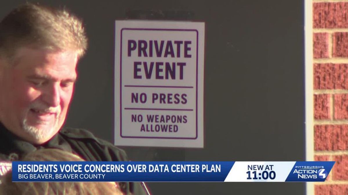 Town hall on proposed data center in Big Beaver Borough draws in large ...