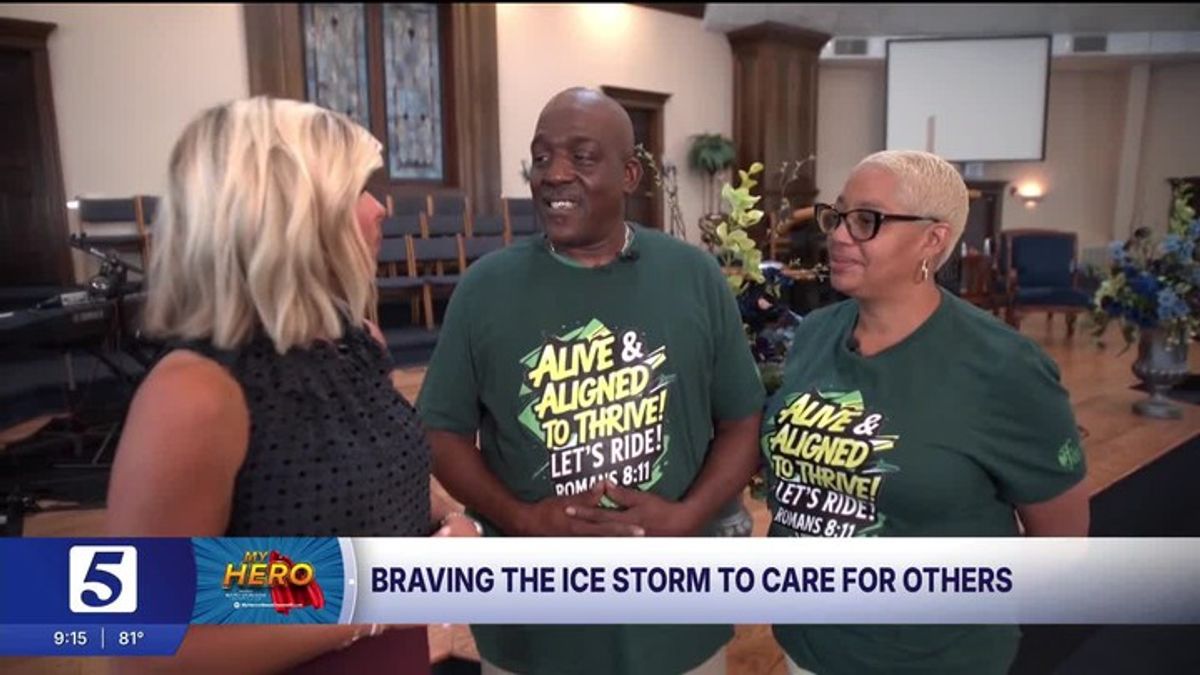 My Hero: Darron Johnson and Nikki McMillian braved the ice storm to ...