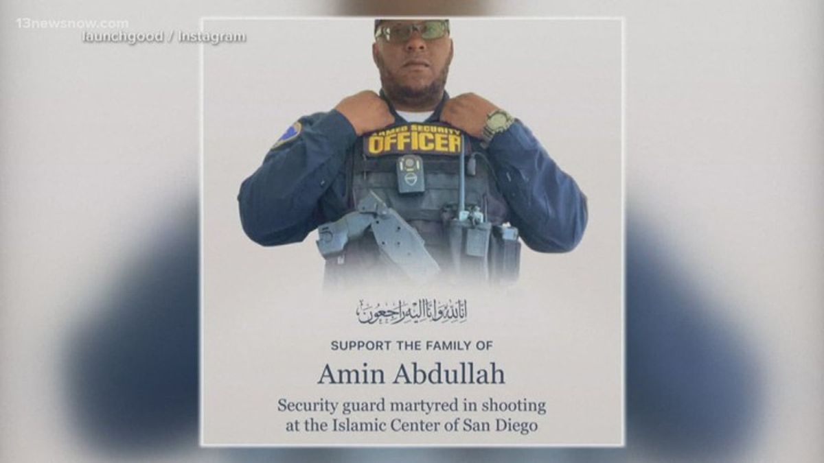 Security guard hailed as hero following deadly San Diego mosque attack ...