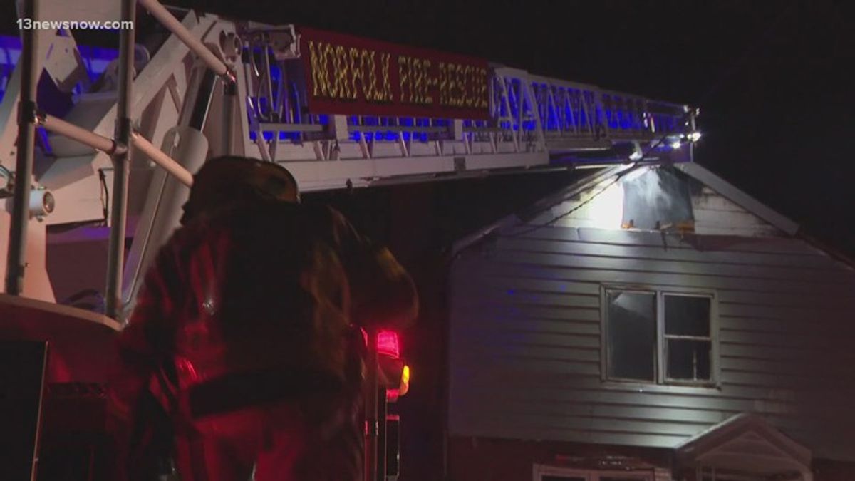 Norfolk Fire-Rescue, Dominion Energy respond to house fire in Ocean ...