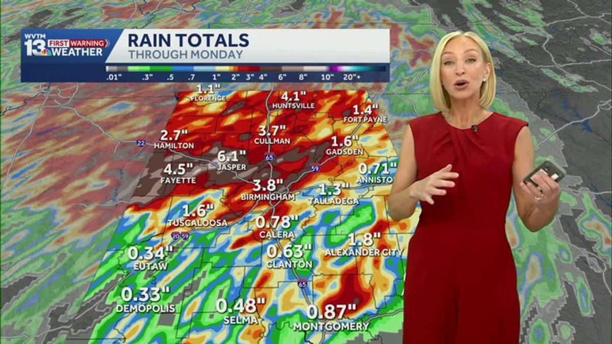 Alabama weather update: Heavy rain and storms Sunday carry flash flood ...