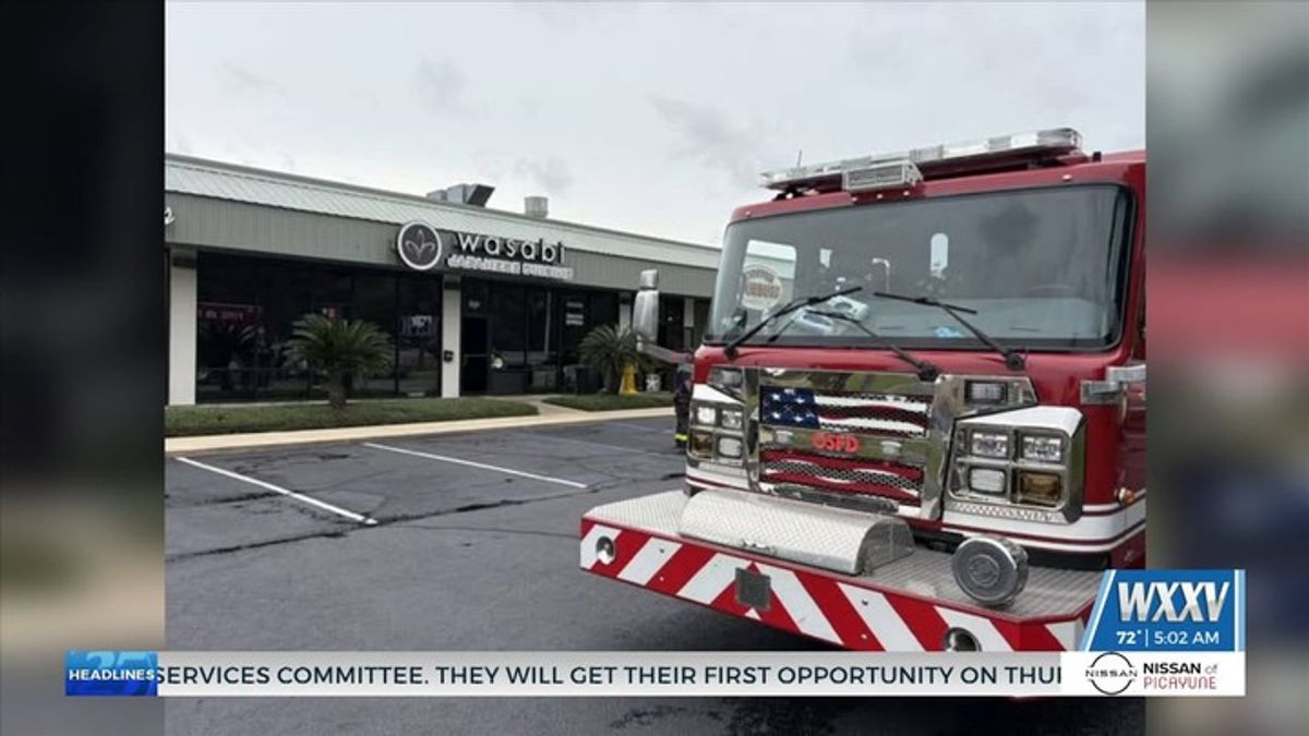 Ocean Springs Fire Department responded to fire at Wasabi’s restaurant ...