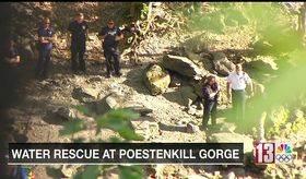 Troy Police and Fire respond to water-rescue at Poesten Kill Gorge Park ...