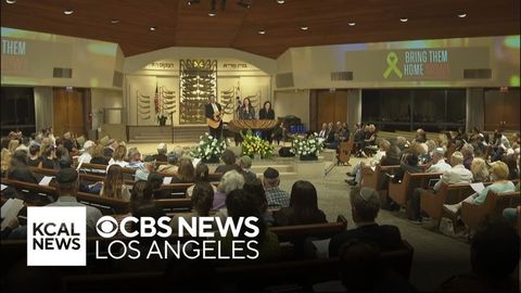 Los Angeles synagogue holds a solemn service for the six Israeli ...