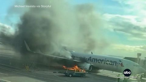 American Airlines flight catches fire at Denver airport | Haystack News
