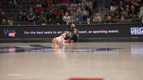 David Muir reports on baby's first steps during WNBA’s Las Vegas Aces ...