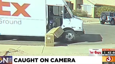 Caught on camera: FedEx worker mishandles Mesa woman's fragile items ...