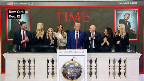 Donald Trump Rings Opening Bell and Visits NYSE Floor | Haystack News