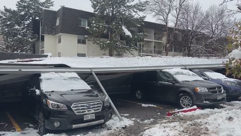 Denver carport collapses, damaging at least 7 cars | Haystack News