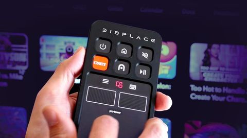 Displace TV's 55-Inch Television Hangs From a Wall Using Suction Cups ...