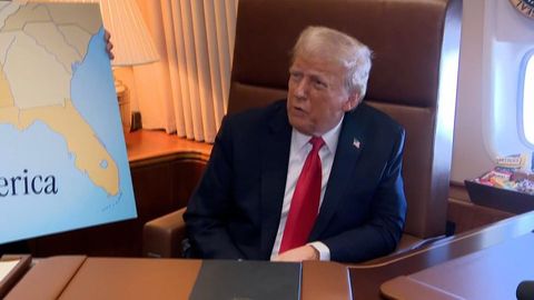 Trump announces plans for tariffs aboard Air Force One | Haystack News