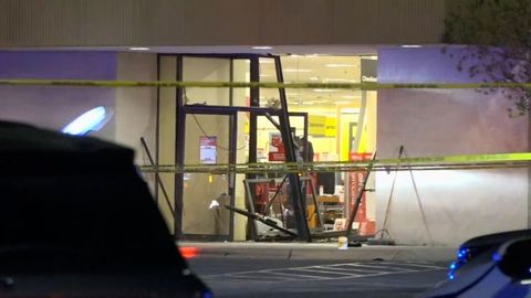 Video shows scene outside mall after man drives car through store ...