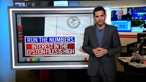 CNN’s Harry Enten shares the top topic searched alongside Trump on ...