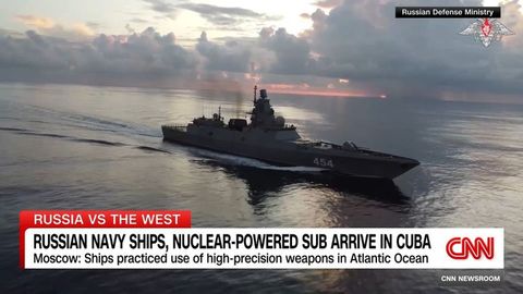 Russian ships arrive in Cuba as Cold War allies strengthen their ties ...