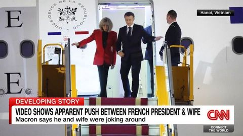 Macron downplays viral video of apparent push by his wife | Haystack News