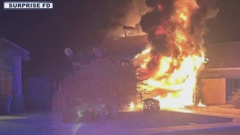 Hybrid car catches fire in Surprise home's garage | Haystack News