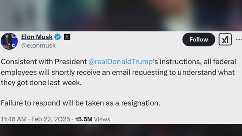 Elon Musk says federal employees must email ‘what they got done last ...