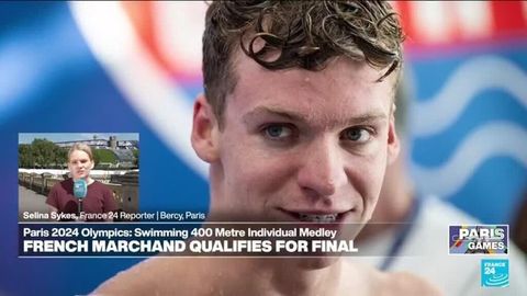 Paris Olympics: French swimmer Leon Marchand qualifies for final ...