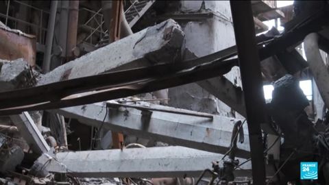 FRANCE 24 reports from Ukraine's power plant damaged by Russian strikes ...