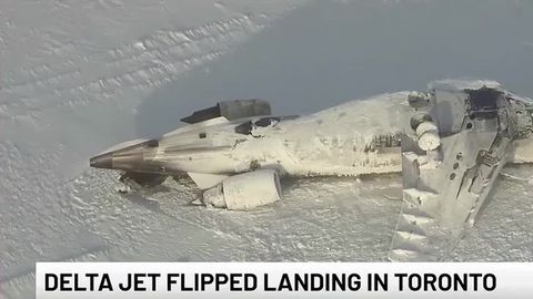 Delta jet flipped landing in Toronto | Haystack News