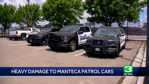 Manteca police cars heavily damaged after deadly standoff | Haystack News