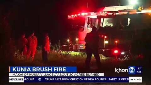 Cause of Kunia brush fire to be determined | Haystack News