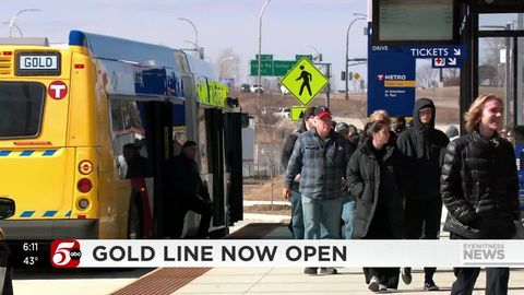 Gold Line bus route opens, connecting riders from east metro to ...