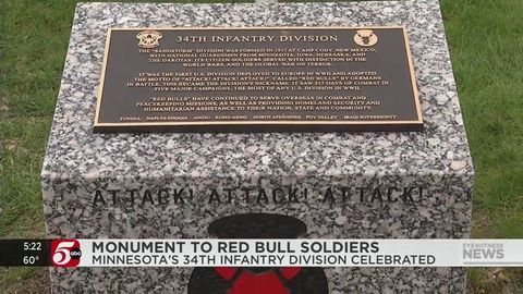 Monument honoring 100+ years of Minnesota’s ‘Red Bull’ soldiers ...