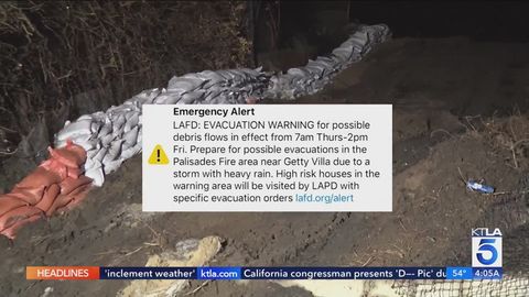 Evacuation orders, warnings for burn zones as storm soaks SoCal ...