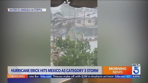 Hurricane Erick hits Mexico as Category 3 storm; at least 1 dead ...