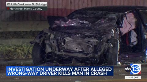 16-year-old driver hospitalized, man killed in wrong-way crash on West ...