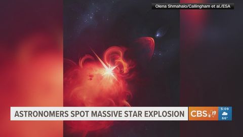 Astronomers spot massive star explosion | Haystack News