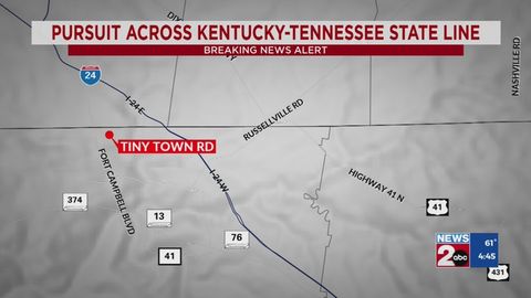 Traffic stop leads to pursuit across KY-TN state line | Haystack News