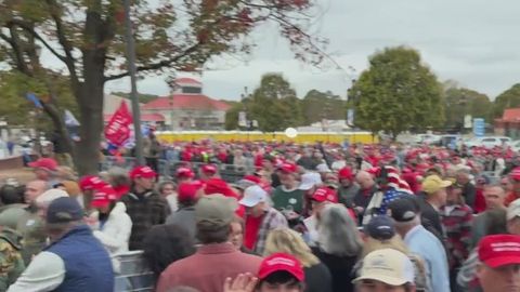 Crowds gather ahead of Trump's North Carolina rally | Haystack News