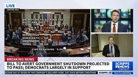 House votes to pass funding bill to keep government open through mid ...