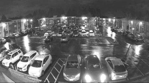 Surveillance footage shows car hitting fire hydrant, flooding several ...