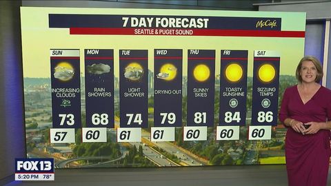 FOX 13 Seattle forecast with Ilona McCauley | July 27, 2024 | Haystack News